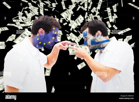 Composite Image Of Angry Man Pointing Stock Photo Alamy