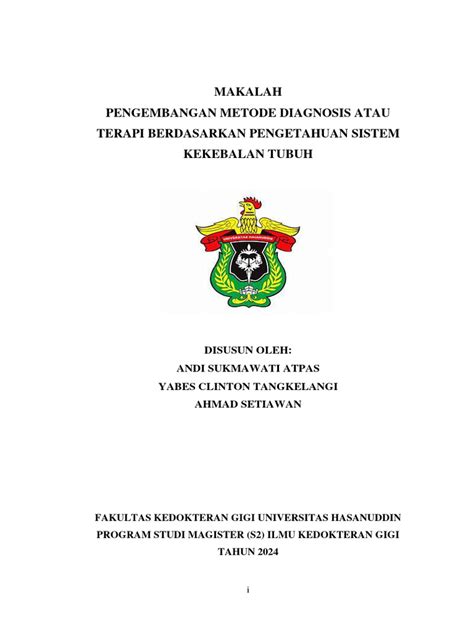 Kelompok 3 Pengembangan Metode Diagnosis Atau Terapi Berdasarkan