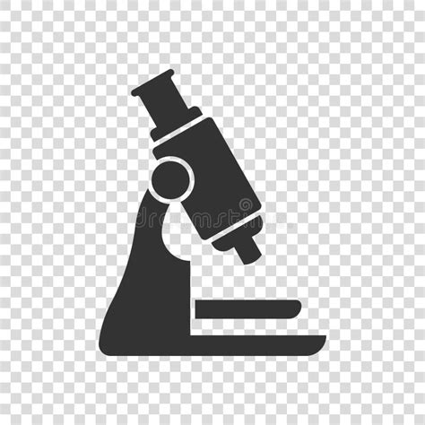 Microscope Icon In Comic Style Laboratory Magnifier Cartoon Vector