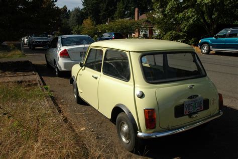 Old Parked Cars 1968 Austin Mini Mark Ii