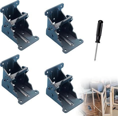 Sporgo Pack Of 4 Folding Table Hinges Lockable Table Legs Folding