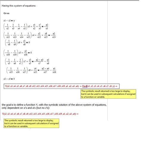Solved Mathcad Fails To Solve Symbolic System Of Equation Ptc