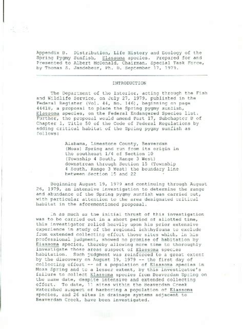 Pdf Distribution Life History And Ecology Of The Spring Pygmy