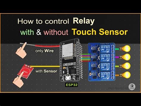 ESP32 Capacitive Touch Sensor Switch To Control Relays ESP32 Touch