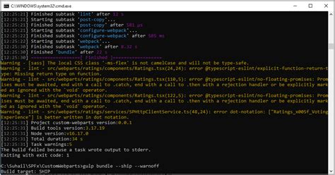 Suhail Cloud Warnings Messages Lead To Fail The Sharepoint Framework