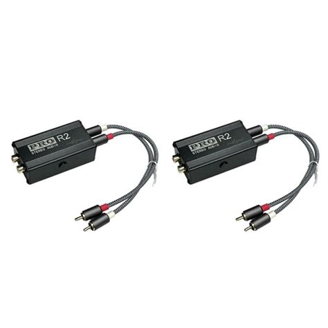 2x Ground Loop Audio Isolator Audio Noise Filter Rca Noise Suppressor