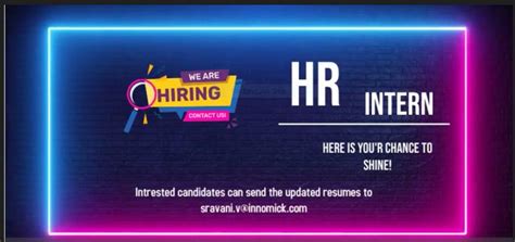 Sravani Vadranam On Linkedin Hiring Hiring Hrintern Hr Hrintern