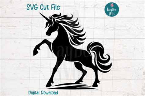 Unicorn Silhouette Svg Cut File Graphic By Kaybeesvgs · Creative Fabrica