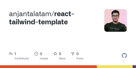 GitHub Anjantalatam React Tailwind Template