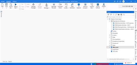 No Workflow Or Sequence Is Opened Even Main Xaml How Can I Fix