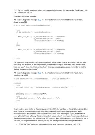 Documenting Bugs In Doxygen PDF