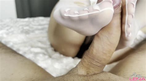 Goddess Lena Footjob In White Nylon Stockings Download Or Watch Online From Keep Share K S