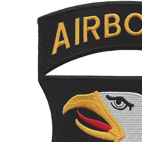 101st Airborne Division Screaming Eagles Large Back Patch Division
