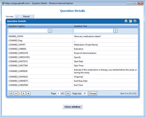 Concomitant Medications Report Trialmaster Help