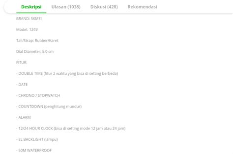 Contoh Deskripsi Toko Shopee Materi Belajar Online