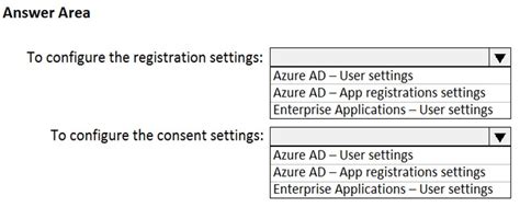 hotspot you need to ensure that the azure ad application registration