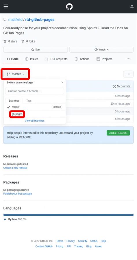 Continuous Documentation Hosting Read The Docs On Github Pages 12
