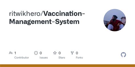 github ritwikhero vaccination management system