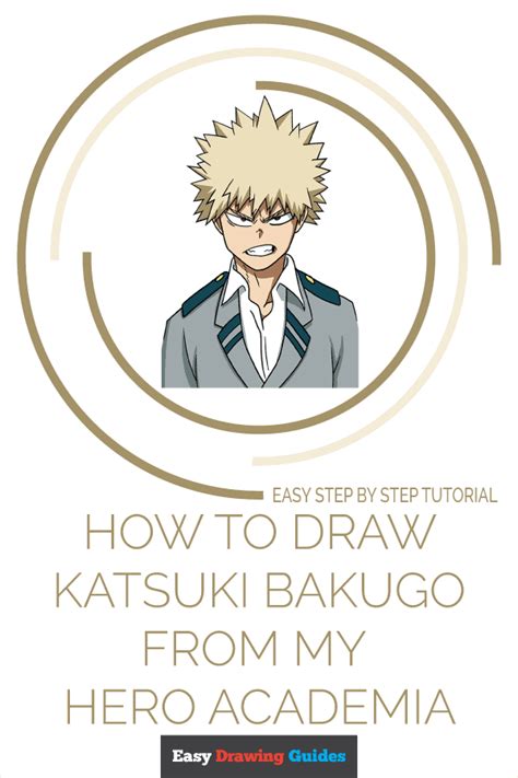 How To Draw Katsuki Todoroki From My Hero Academia Really Easy