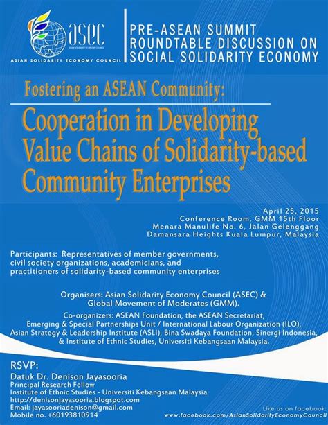 Proham Press Releases Asean Rtd On Social Solidarity Economy Sse