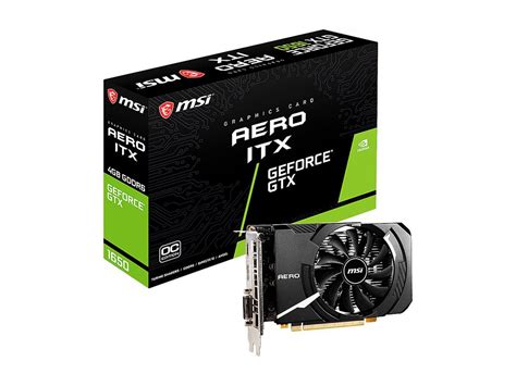 Msi Geforce Gtx 1650 Video Card Gtx 1650 D6 Aero Itx Oc