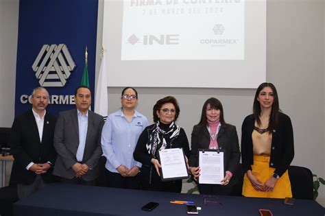 Firma De Convenio Entre El Ine Y Coparmex Radiobox