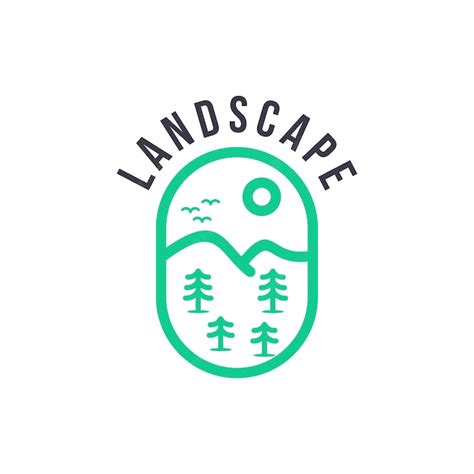 Premium Vector Landscape Logo Design