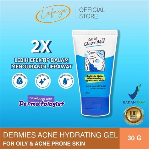 Jual Dermies Clear Me Moisturizer Acne Hydrating Gel For Oily And Acne