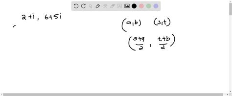 Solved Find The Midpoint Of The Line Segment Joining The Points