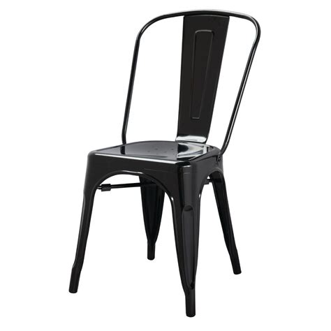 Bolero Bistro Steel Side Chairs Black Pack Of 4 Gl331 Buy Online