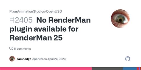 No Renderman Plugin Available For Renderman 25 · Issue 2405