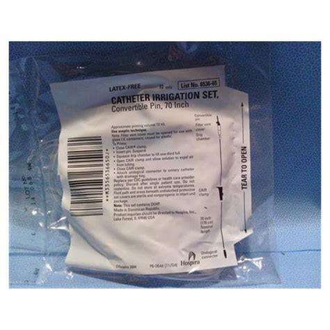 Latex Free Catheter Irrigation Set Convertible Pin 70 Inch 20cs