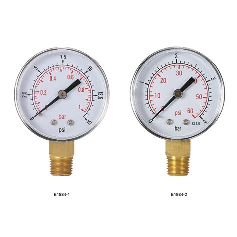 50mm Manometer 0~60psi 0~4bar Pool Filter Water Pr Vicedeal