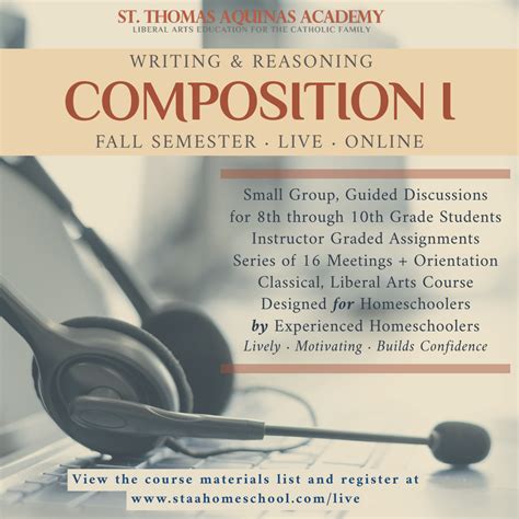 Fall 2024 Class Composition Ib St Thomas Aquinas Academy