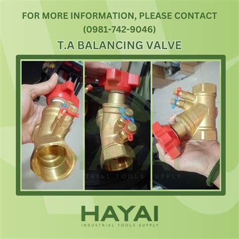 T A Balancing Valve Commercial And Industrial Construction Tools And Equipment On Carousell