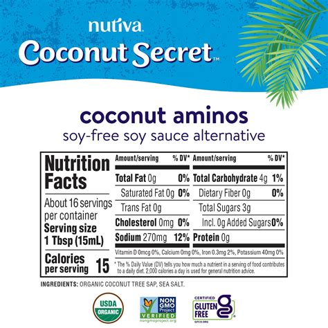 Organic Coconut Aminos By Coconut Secret Nutiva