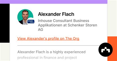 Alexander Flach Inhouse Consultant Business Applikationen At Schenker Storen Ag The Org