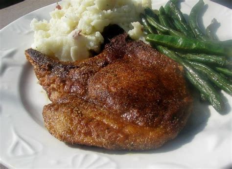 Spicy Fried Pork Chops Cajun Creole Justapinchrecipes