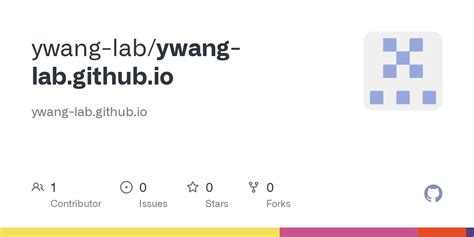Github Ywang Lab Ywang Lab Github Io Ywang Lab Github Io
