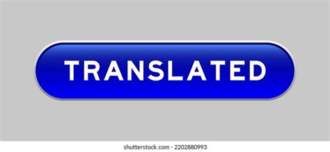 Blue Color Capsule Shape Button Word Stock Vector Royalty Free