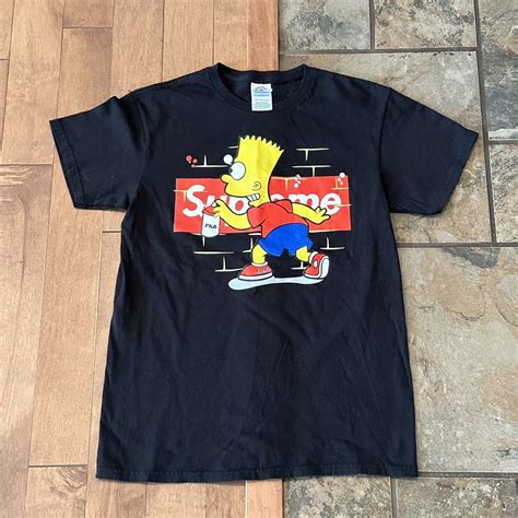 The Simpsons Supreme T Shirt Bart Simpson Depop