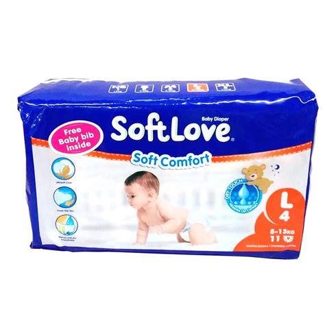 SOFTLOVE S/Comfort Diaper Nappies Large 33pcs by 3PACK (NOT AVAILABLE ...