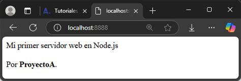 servidor web rápido con javascript y node js proyecto a