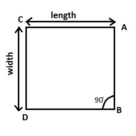 Width And Length Of A Rectangle