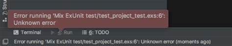 Unknown Error When Attempting To Run Mix Test · Issue 1224 · Kronicdethintellij Elixir · Github