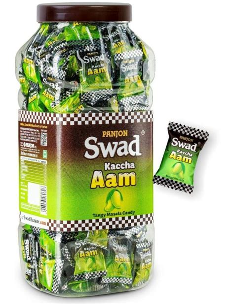 Swad Digestive Chocolate Candy Masala Kaccha Mango Toffee 1 Jar X 150