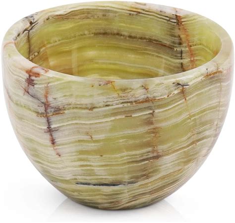 Radicaln Handmade Green Onyx Marble Shaving Cream Bowl For Soap Candy