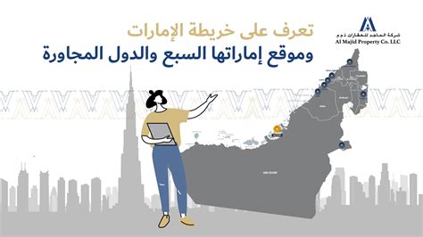خريطة طبيعية لدولة الامارات