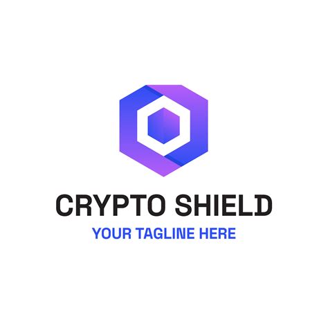 Hexagon Blockchain Crypto Shield Security Logo 43552472 Vector Art At