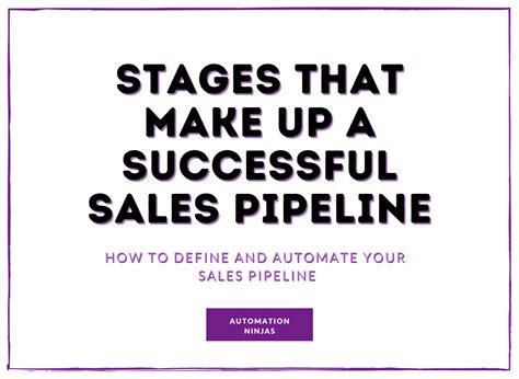 Stages That Make Up A Successful Sales Pipeline